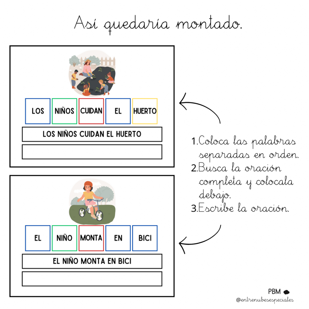 CONCIENCIA LÉXICA II: construcción de oraciones.