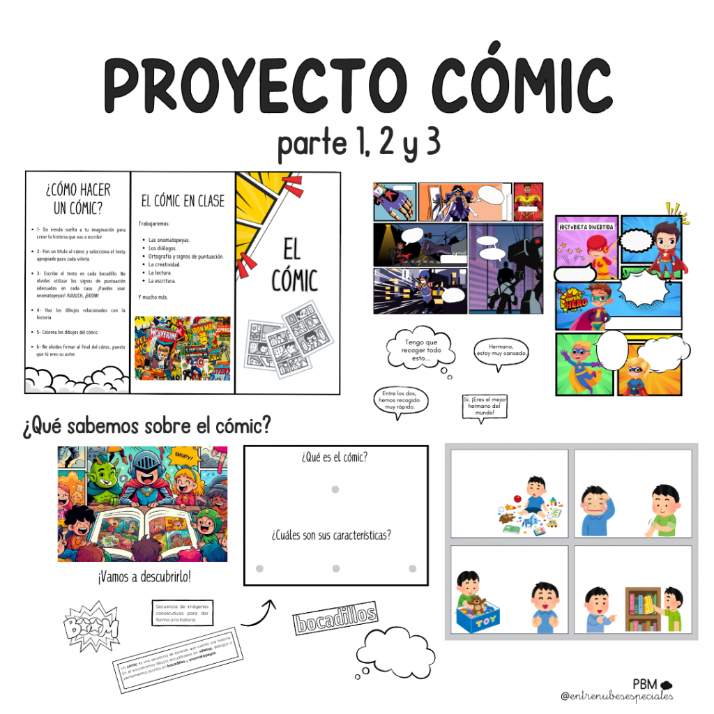 PROYECTO CÓMIC: Partes 1, 2 y 3